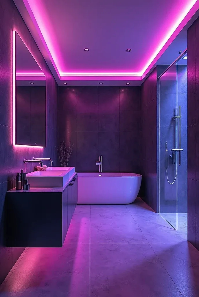 15 Modern Bathrooms With LED Magic That Glow With Innovation - Dream ...